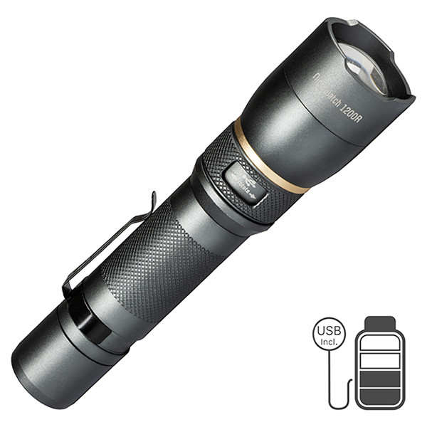 LED zaklamp oplaadbaar | 5000K | 1200 lumen | IP67 | Aluminium 123led 123led.nl